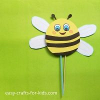 Honey Bee with Moving Wings Craft - Easy Crafts For Kids
