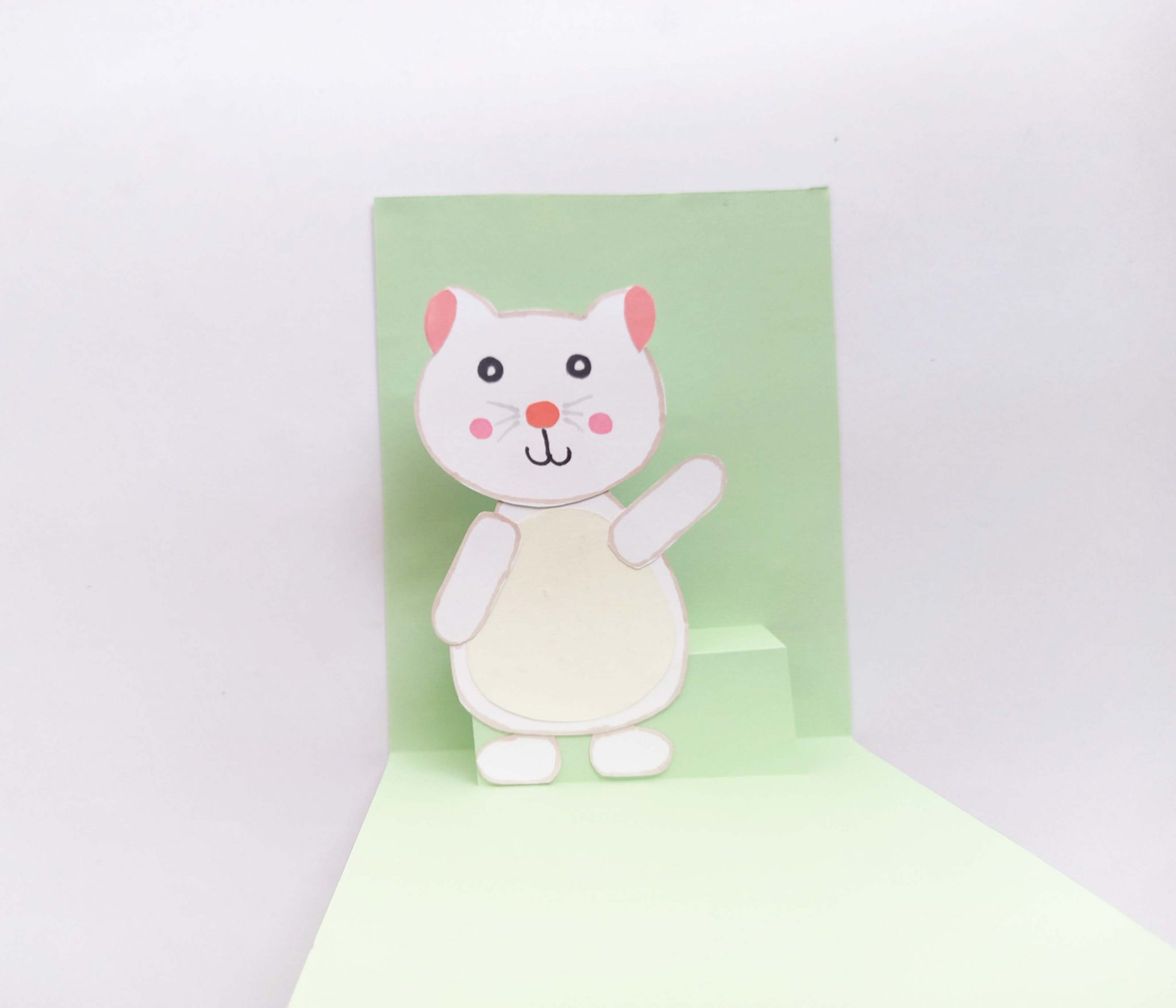 Cat Pop Up Card Craft for Kids