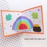 Rainbow Pop Up Card for St Patrick's Day