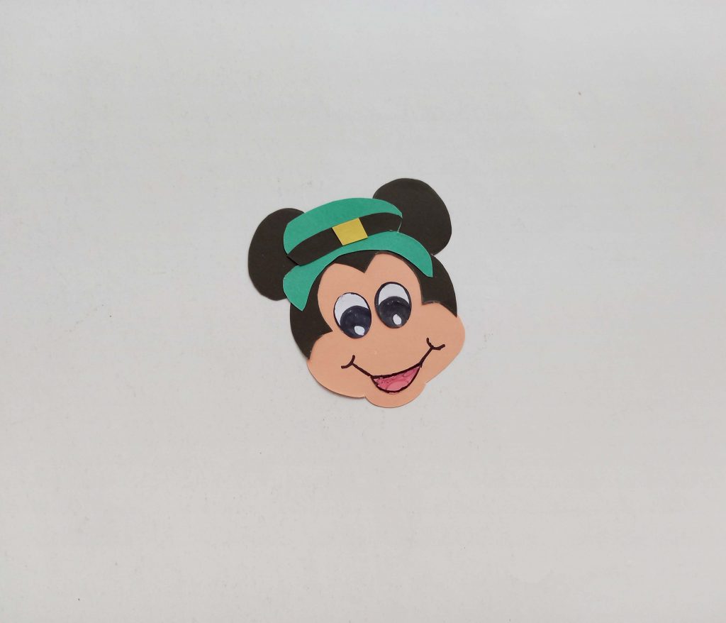 Leprechaun Mickey Mouse Craft with Toilet Paper Roll