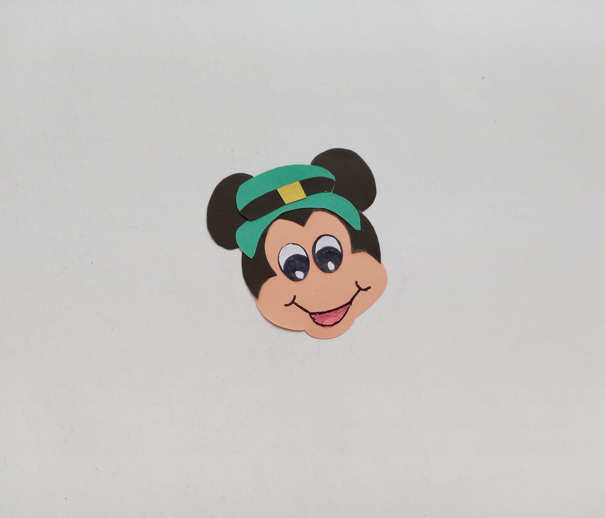Leprechaun Mickey Mouse Craft with Toilet Paper Roll