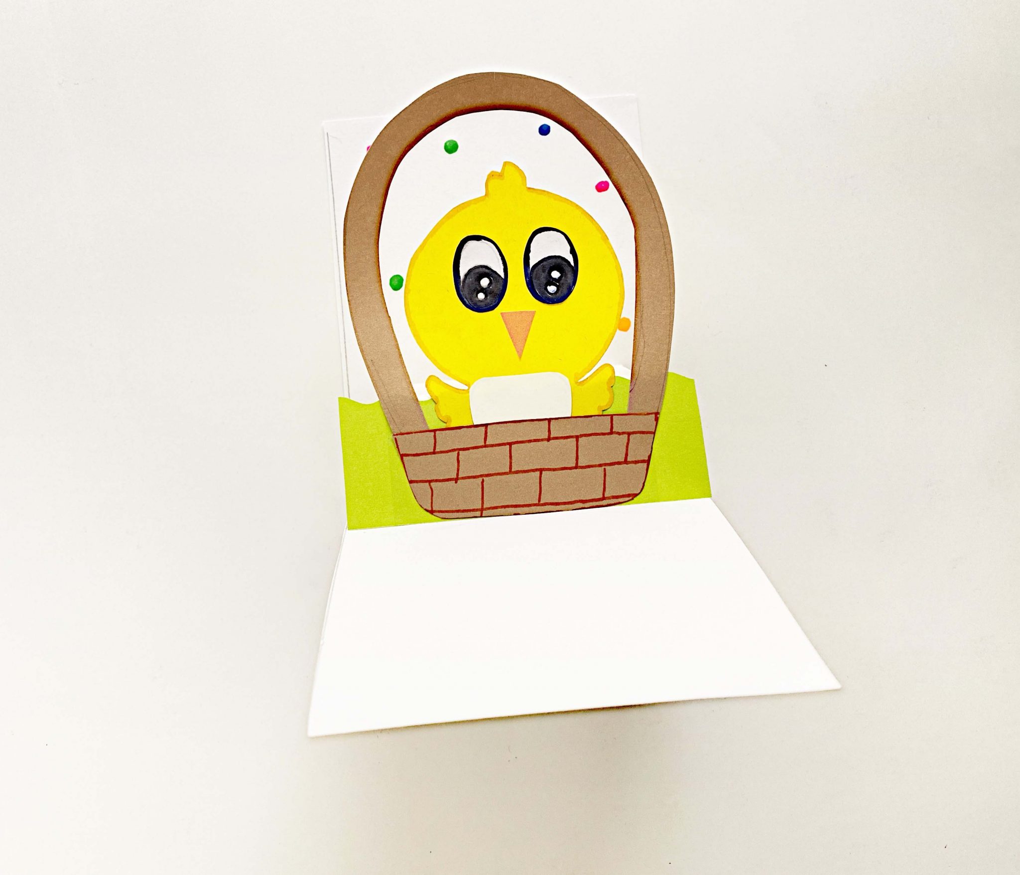 How to Make a Chick Pop up Card for Easter