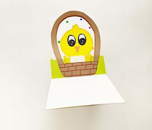 How to Make a Chick Pop up Card for Easter