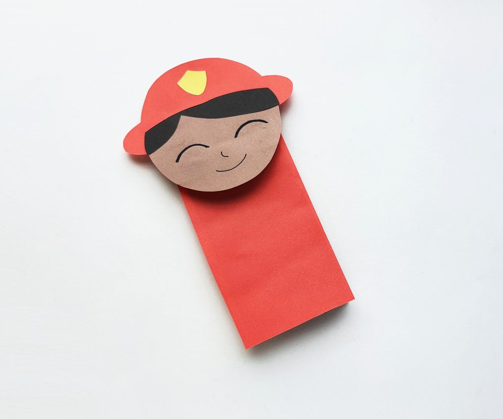 DIY Firefighter Craft - Make a Fireman Puppet