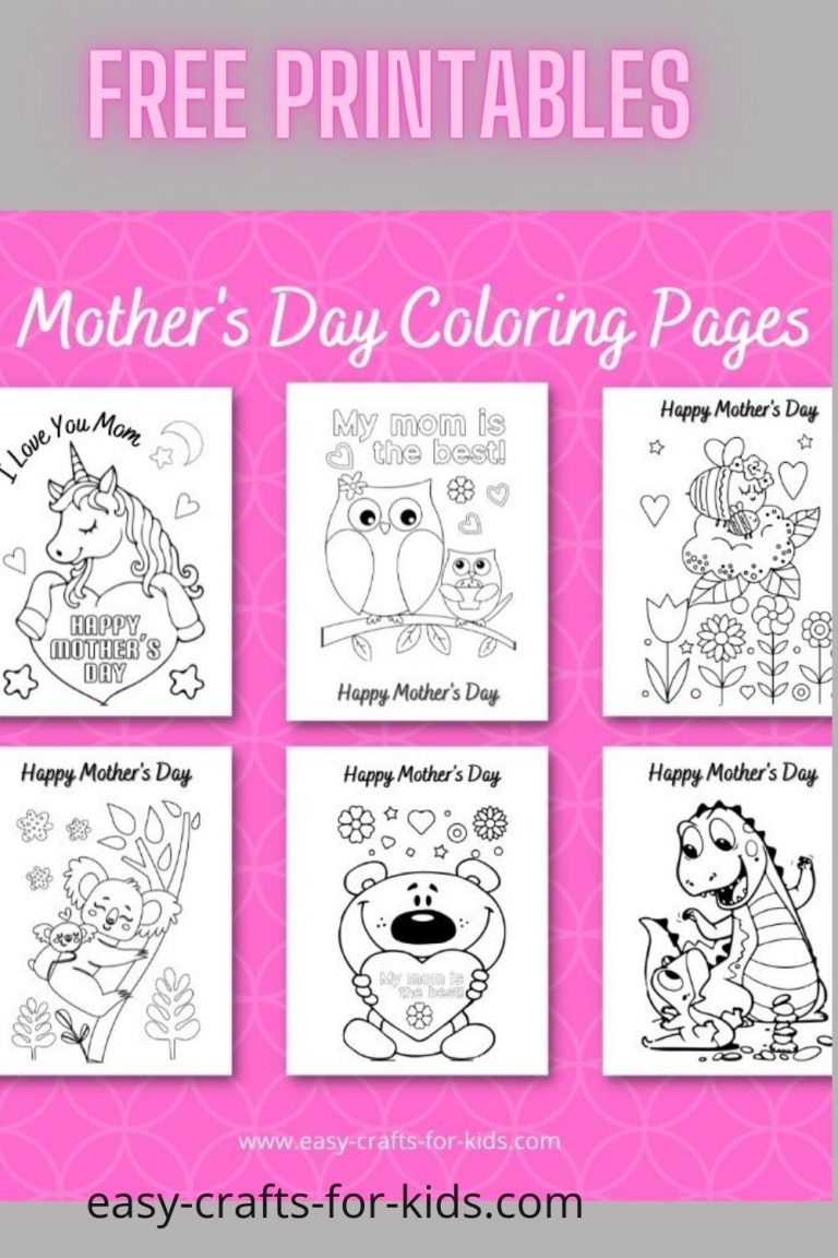 Cute Printable Mother's Day Coloring Pages Free 2023