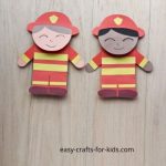 DIY Firefighter Craft - Make a Fireman Puppet