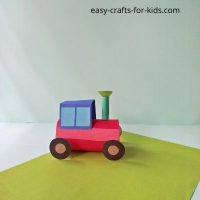 Toilet Paper Roll Train Craft for Kids - Easy Crafts For Kids