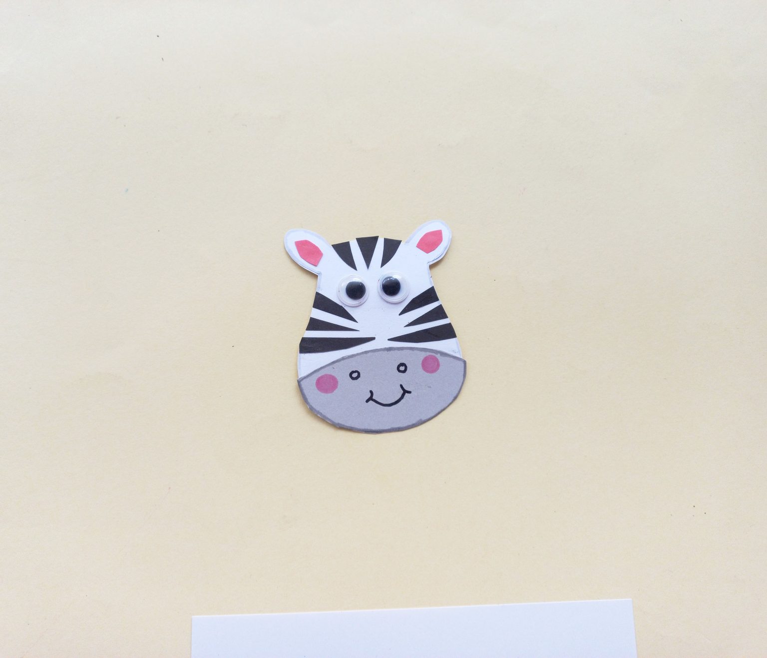 Toilet Paper Roll Zebra Craft