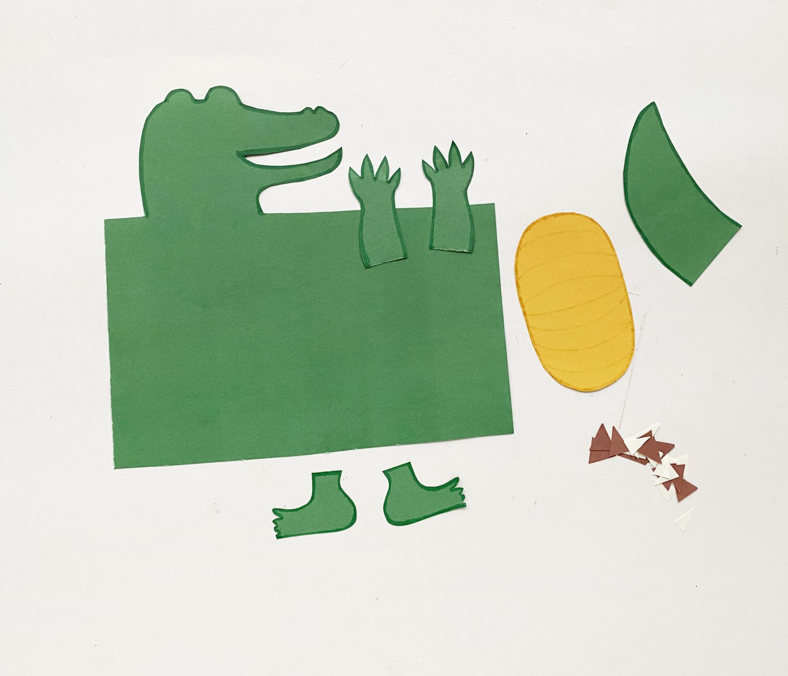 Toilet Paper Roll Alligator Craft