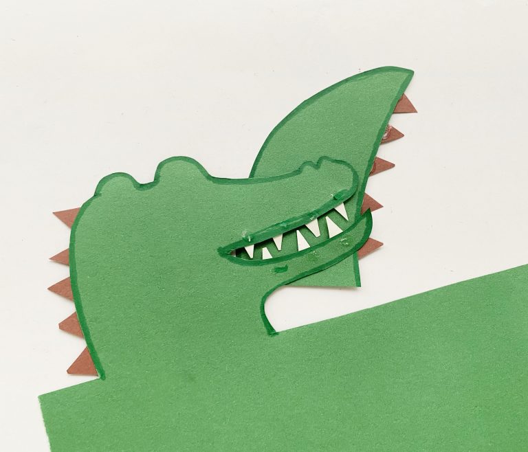 Toilet Paper Roll Alligator Craft
