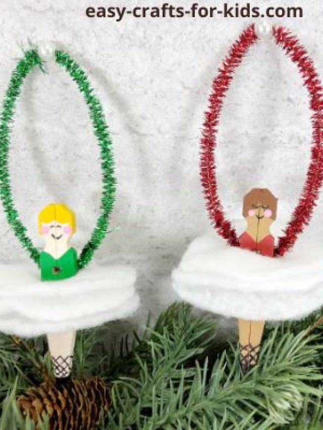 How to Make a Ballerina Tree Decoration - Easy Crafts For Kids