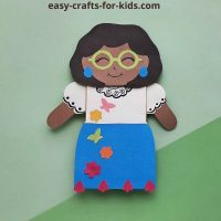 Encanto Mirabel Paper Bag Puppet - Easy Crafts For Kids