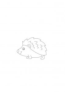 How to Draw an Easy Hedgehog Step by Step