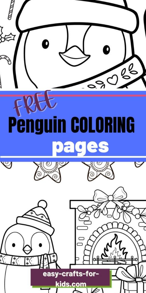 Cute Penguin Coloring Pages For Kids