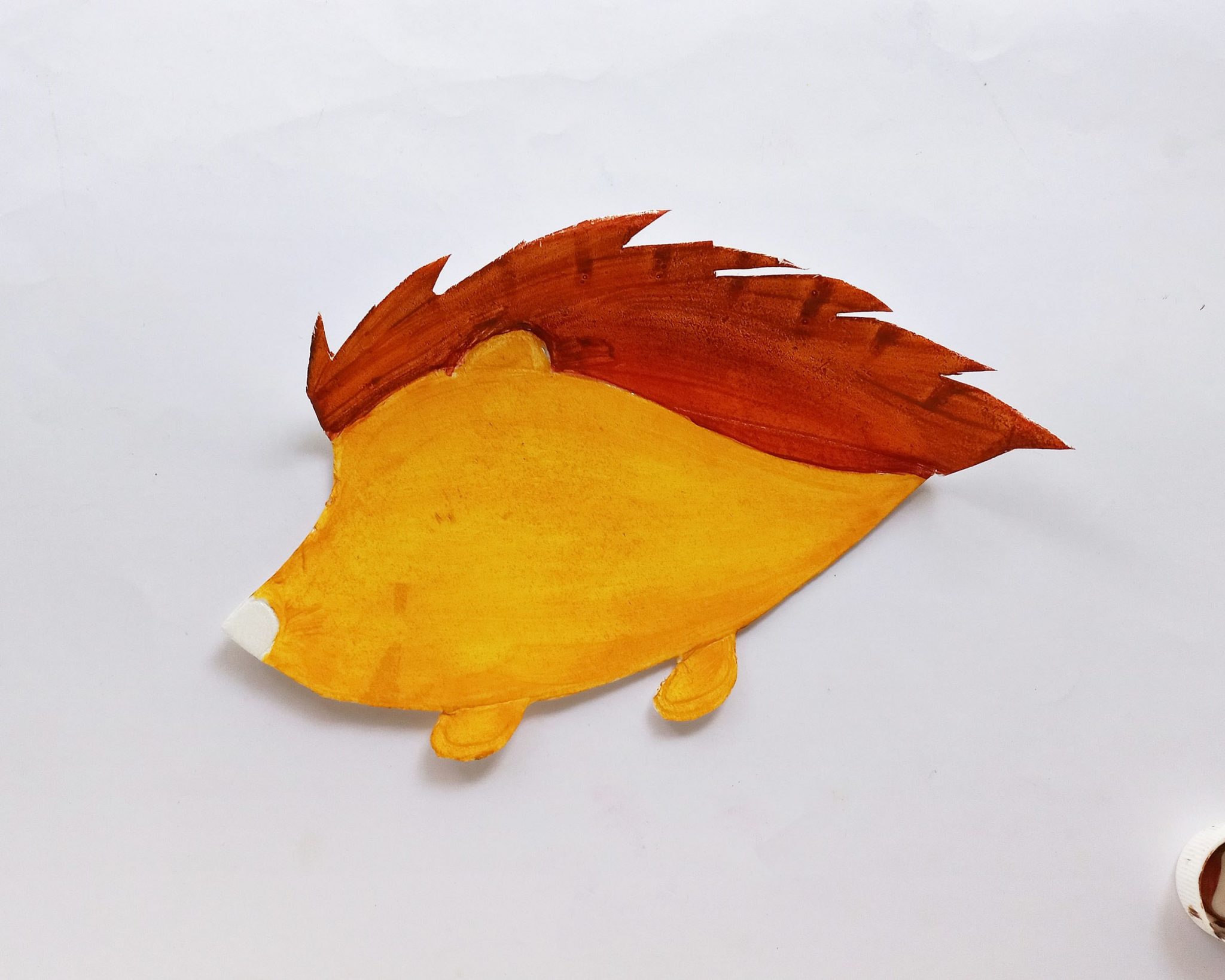 Paper Plate Hedgehog Craft for Kids
