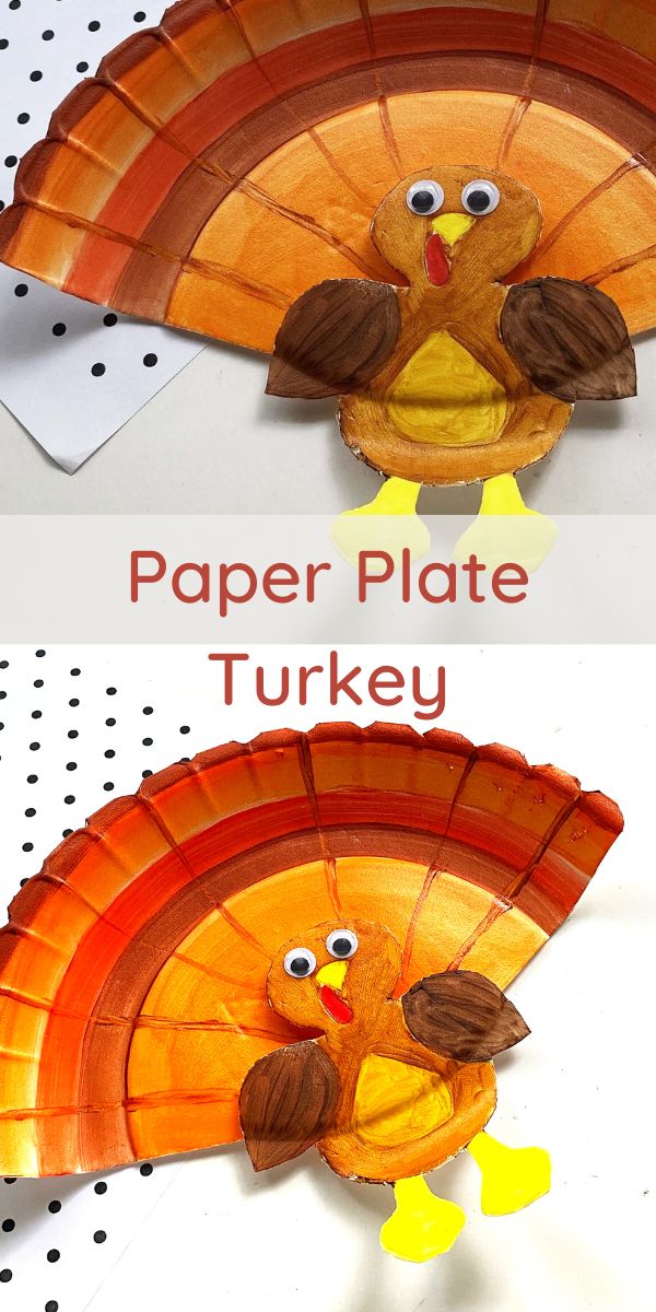 Paper Plate Turkey Craft Easy Crafts For Kids