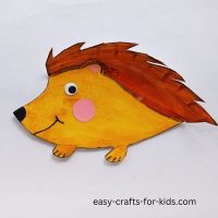 Paper Plate Hedgehog Craft for Kids