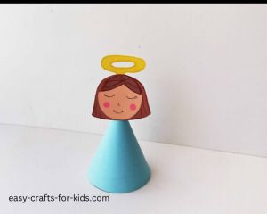 How to Make an Angel Paper Cone Craft