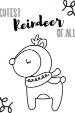 Free Reindeer Color Pages for Kids