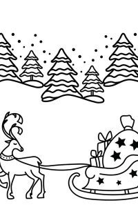 Free Reindeer Color Pages for Kids