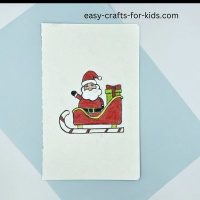 How to Draw Santa in a Sleigh - Easy Crafts For Kids