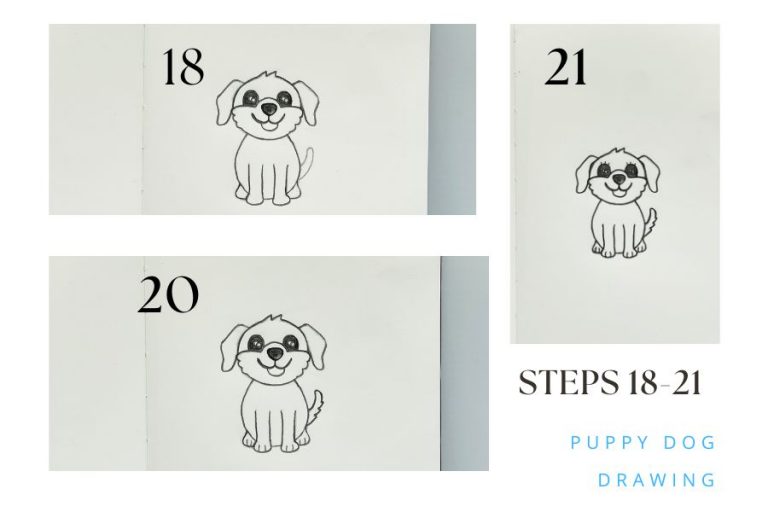 How to Draw a Dog Step by Step for Kids - Draw Puppy Easy