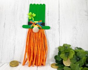 How to Make Popsicle Stick Leprechaun Gnomes - Easy Crafts For Kids