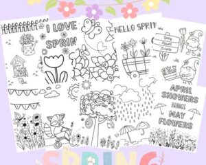 Free Spring Coloring Pages