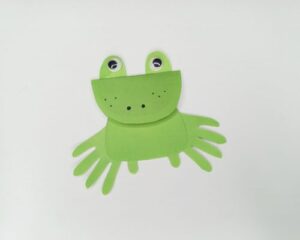 Handprint Frogs - Easy Frog Handprint Craft