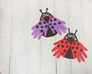 Ladybug Handprints - Make a Cute Ladybird With your Hands