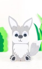 Cute Artic Fox Crafts – Make a Popsicle Stick Fox - Easy Crafts For Kids