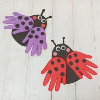 Ladybug Handprints – Make a Cute Ladybird With your Hands - Easy Crafts ...