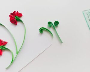 How to Make a Quilled Rose Card