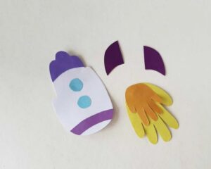 Fun Handprint Rocket Craft