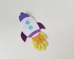 Fun Handprint Rocket Craft